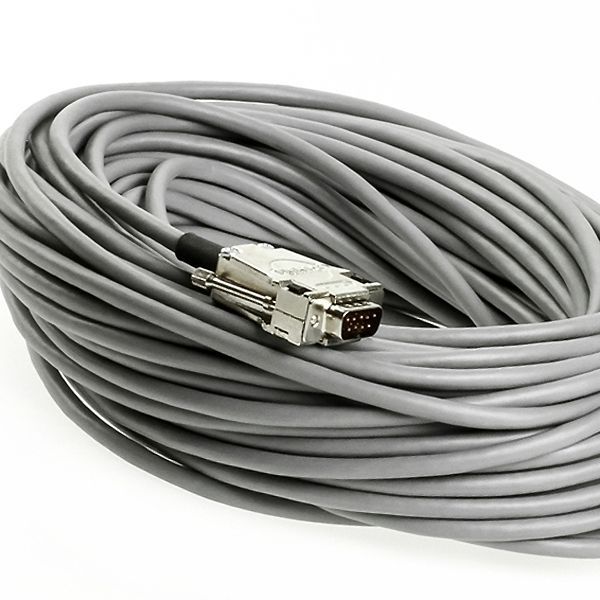 Câble série DB9 mâle vers DB9 femelle, 30m, fiches métalliques | C2-09-30-M